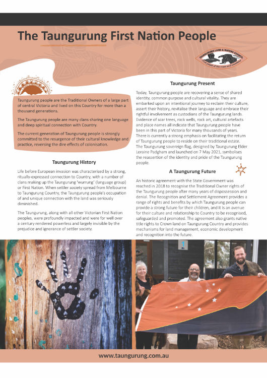 Fact Sheets – Taungurung Land & Waters Council